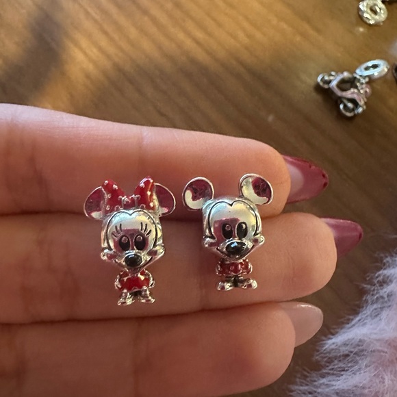 Pandora | Jewelry | Pandora Mickey And Minnie Couple Sterling Silver ...